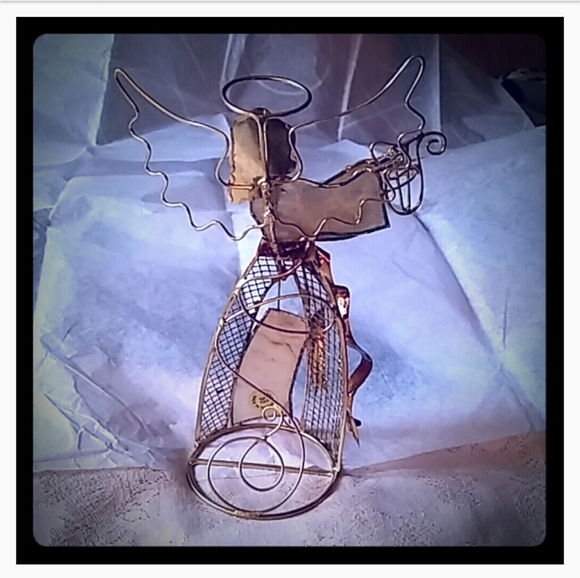 Vintage | Holiday | Vintage Metal Work Angel Figurine | Poshmark